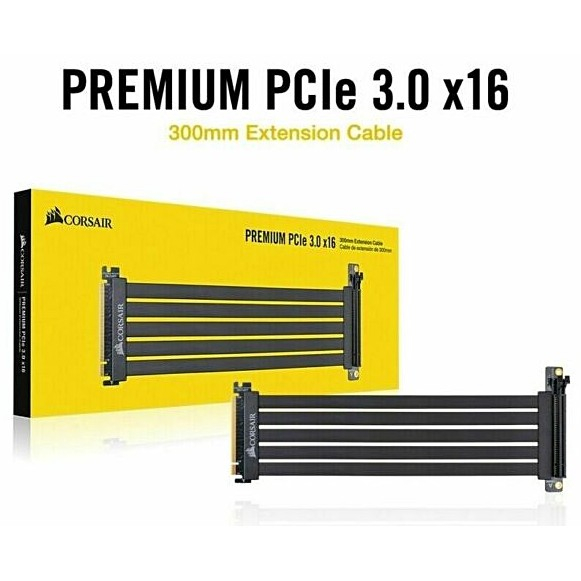 PCI-E RISER CABLE (สายพีซีไอ) CORSAIR PREMIUM PCI-E 3.0 x16 EXTENSION ...
