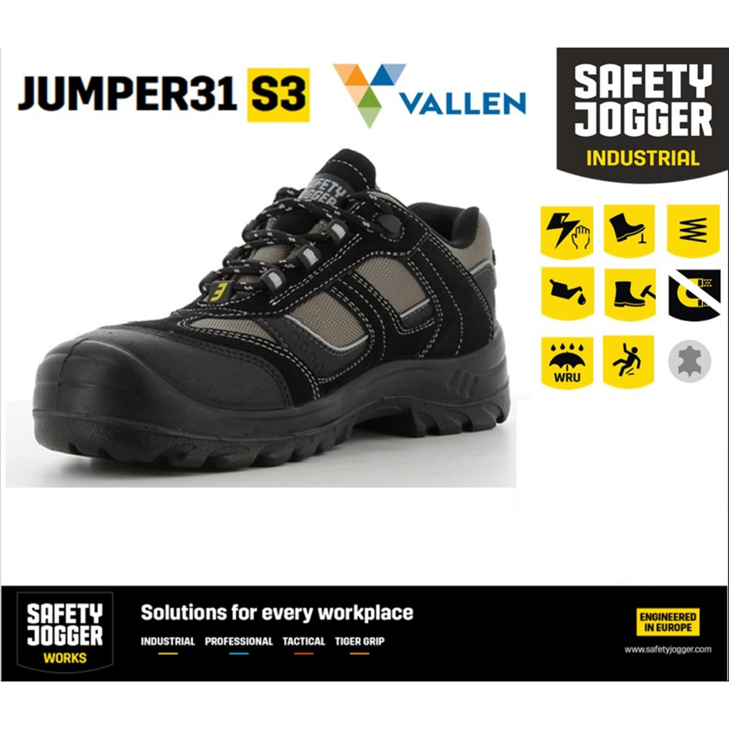 SAFETY JOGGER "JUMPER31" จั๊มเปอร์สามหนึ่ง เป็นรองเท้าเซฟตี้หุ้มส้น หัวคอมโพสิท พร้อมส่ง ...