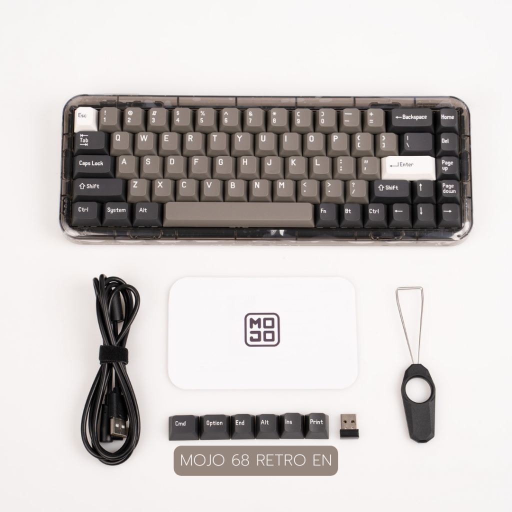 คีย์บอร์ด Melgeek Mojo68 6 Color Hotswap RGB Bluetooth Mechanical ...