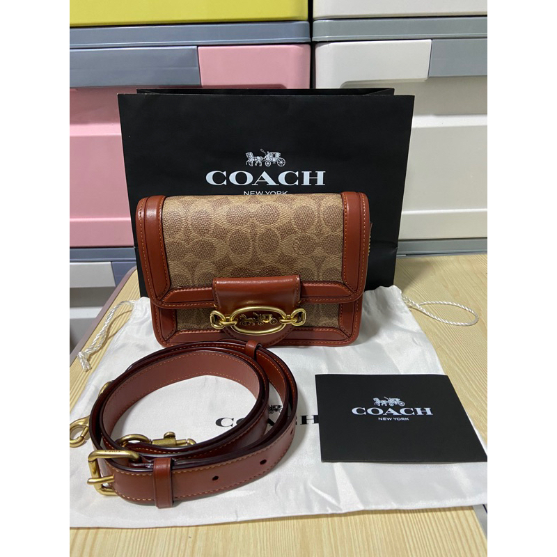 Coach Hero Crossbody in signature canvas มือสอง สภาพ 95% สวยมาก ใหม่มาก ...
