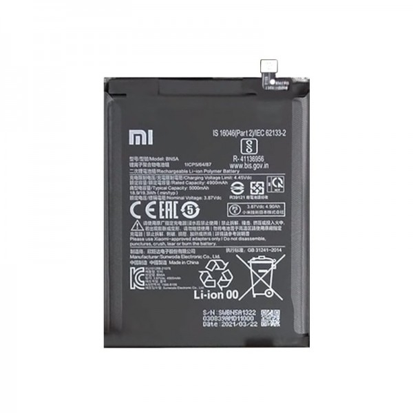 แบตเตอรี่ Xiaomi - Redmi Note 10(5G) / BN5A สิ้นค้าพร้อมส่ง | Shopee ...