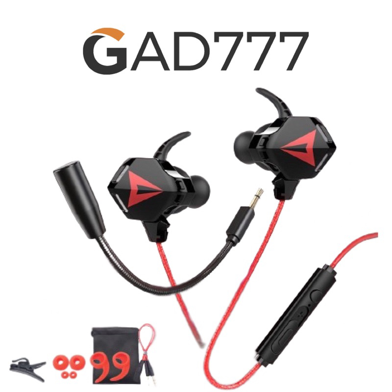 GM5 หูฟังเกมมิ่งแบบมีสาย หูฟังเล่นเกมมือถือ มีไมค์ [G7_012] pubg ฟรีฟาย | Shopee Thailand