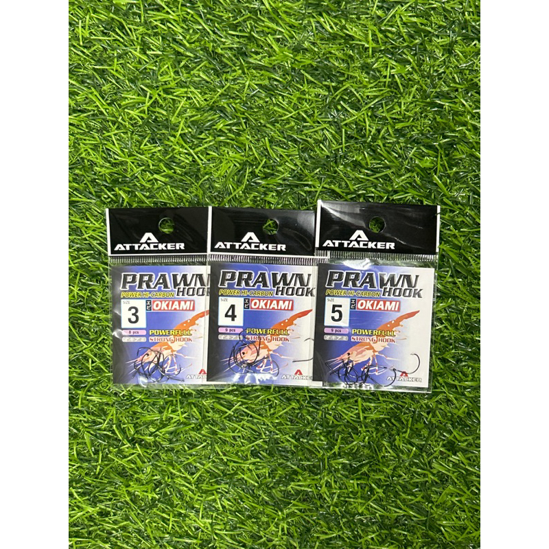 เบ็ดตกกุ้งแม่น้ำ ATTACKER รุ่น PRAWN HOOK #OKIAMI | Shopee Thailand