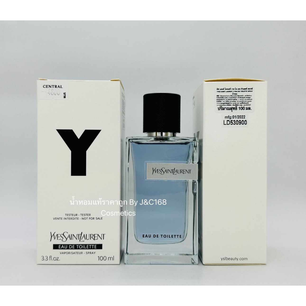 YSL Y EDT 100 ml ( Y Reno 2022 ) น้ำหอมแท้แบรนด์เนมเค้าเตอร์ห้างของแท้ ...
