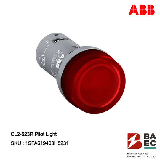 ABB Pilot Lamp CL2-523R 230VAC สีแดง | Shopee Thailand