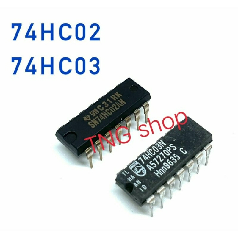 IC 74HC02 74HC03 ขาแหลมลงปริ้น สินค้าพร้อมส่ง | Shopee Thailand