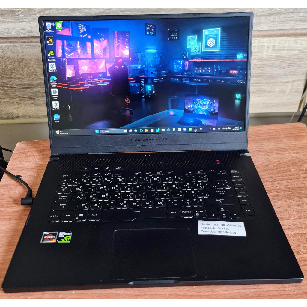 แลก/ขาย Gaming Notebook Asus ROG Zephyrus GA502D RYZEN7 การ์ดจอ ...