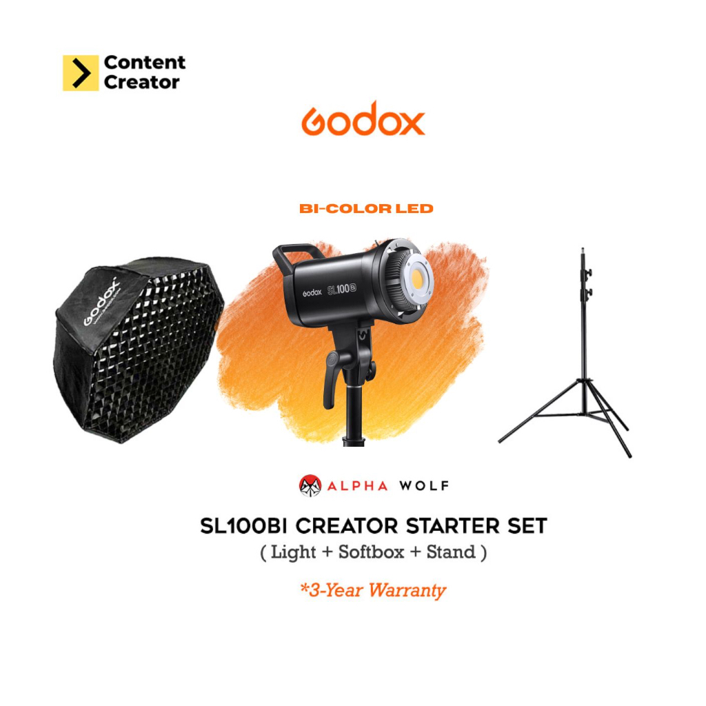 Godox SL100Bi Studio Light Set ไฟสตูดิโอครบชุด ประกอบด้วย SL100Bi ...