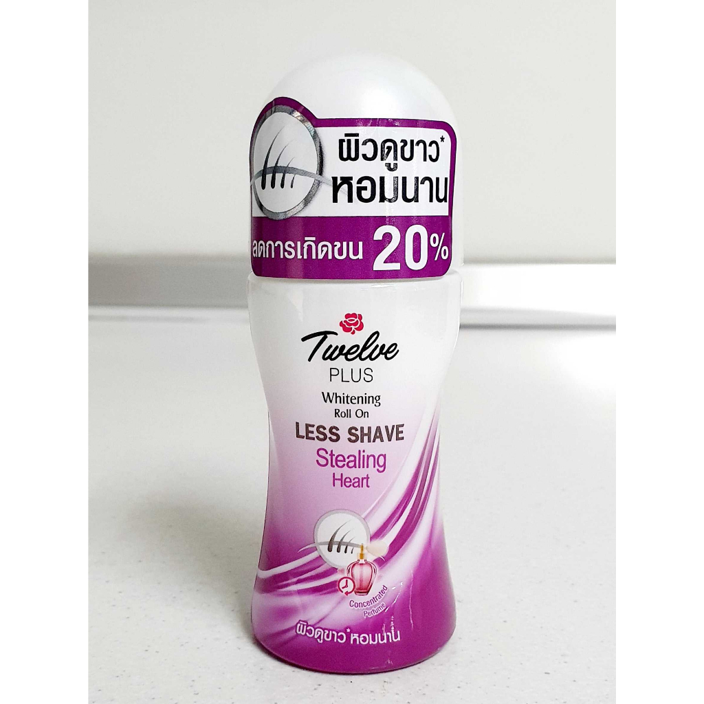 ( ม่วง ) 12 plus whitening roll on less shave stealing heart ทเวลฟ์พลัส ...