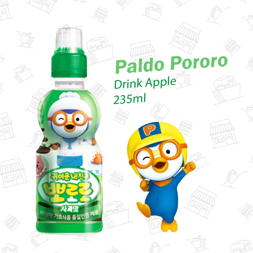 [Original] 팔도 뽀로로 음료 사과 Paldo Pororo Drink Apple (เครื่องดื่มรสแอปเปิ้ล) 235ml | Shopee Thailand