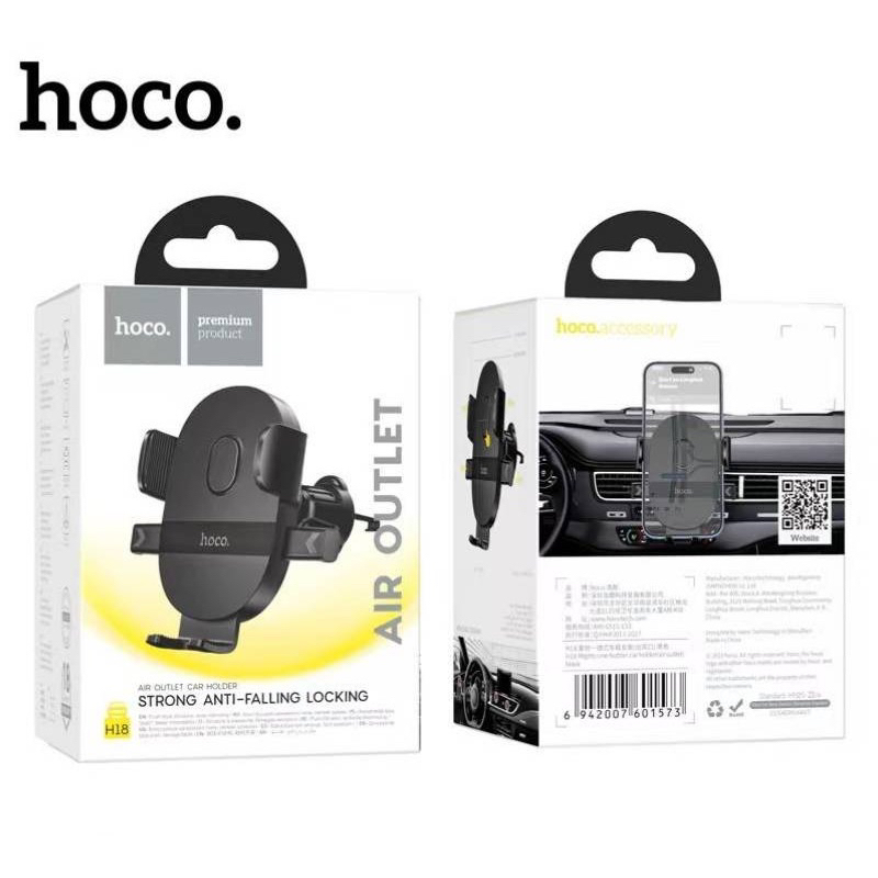 Hoco H18 ตัวยึดโทรศัพท์ในรถยนต์สำหรับช่องแอร์ปรับอากาศในรถยนต์ แท้100% ...