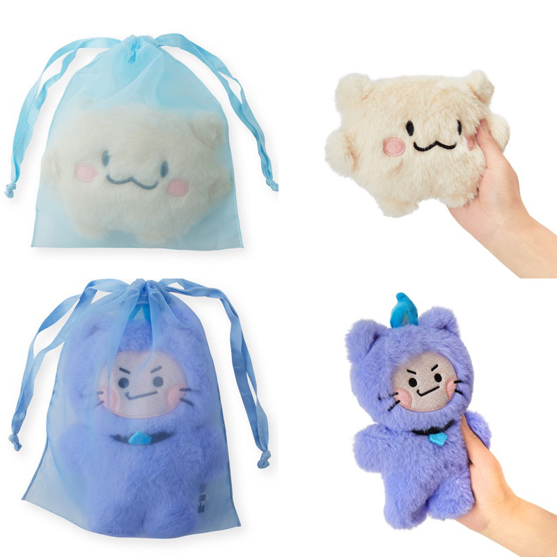 [พร้อมส่ง] พวงกุญแจ ตุ๊กตา TRUZ Mini minini plush keyring / Message Bag Charm / Flat Fur x LINE ...