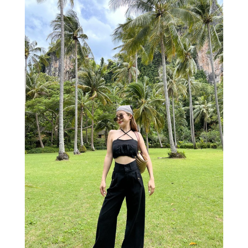 KAYZEE BLACK LINEN SET | Shopee Thailand