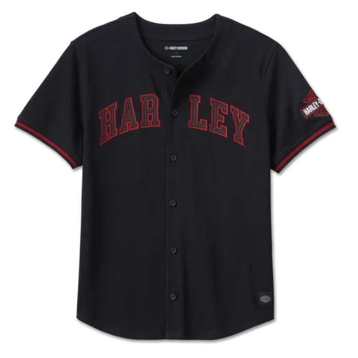 เสื้อเบสบอลผู้ชายลิขสิทธิ์แท้จาก Harley Davidson 96800-23VM | Shopee ...