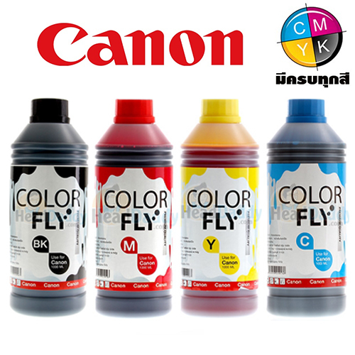 🌈 หมึก Canon หมึกเติม Canon ขนาด 1000 ml COLOR FLY แท้ 💯% เติม Canon ...