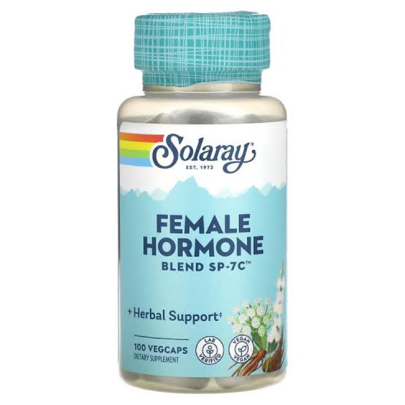 Solaray_Female_Hormone_Blend_SP_7c/100vegcapsของแท้100%มีหน้าร้านในไอจี ...