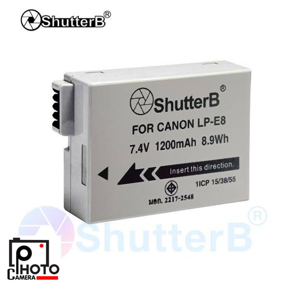 แบตเตอรี่ยี่ห้อ Shutter B กล้อง Canon LP-E8 | Shopee Thailand