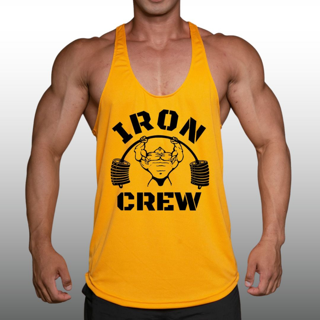 IRON CREW เสื้อกล้ามเพาะกายทรงคลาสสิค Bodybuilding Dry Fit Gym Tank Top ...