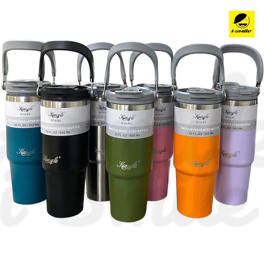แก้วเก็บอุณหภูมิ ร้อน-เย็น แก้วน้ำสแตนเลส มาพร้อมหูหิ้ว ขนาด 30 oz. (900 ml.) รุ่น M8 | Shopee ...