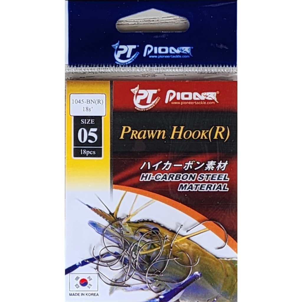 เบ็ดตกกุ้ง Pioneer Prawn Hook Hi-Carbon | Shopee Thailand