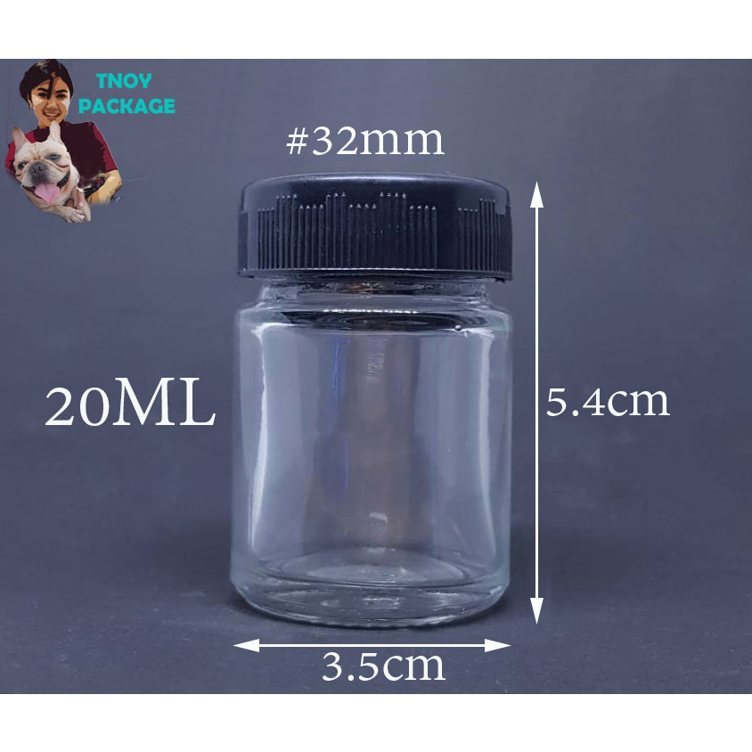 วด 20 มล. (25ใบ) ขวดใส 20cc ขวดแก้ว 20ml + ฝา ร้านTnoyPackage (ส่งสินค้าทุกวัน จ-อ-พ-พฤ-ศ-ส ...