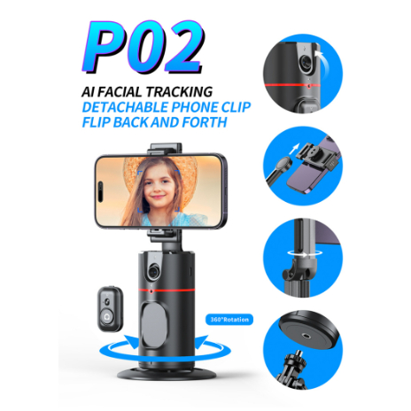 พร้อมส่ง👉🏻 ขาตั้งเซลฟี่ P01 P02 ขาตั้งกล้องaiอัจฉริยะ Rotation Auto ...
