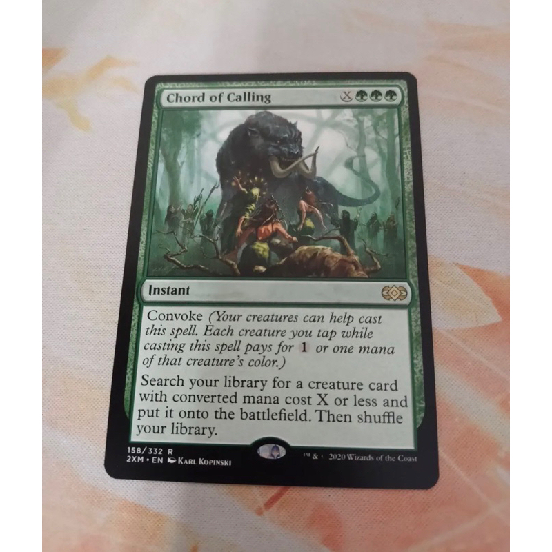 การ์ด MTG Chord of Calling Green Magic the gathering EDH Rare รุ่น ...
