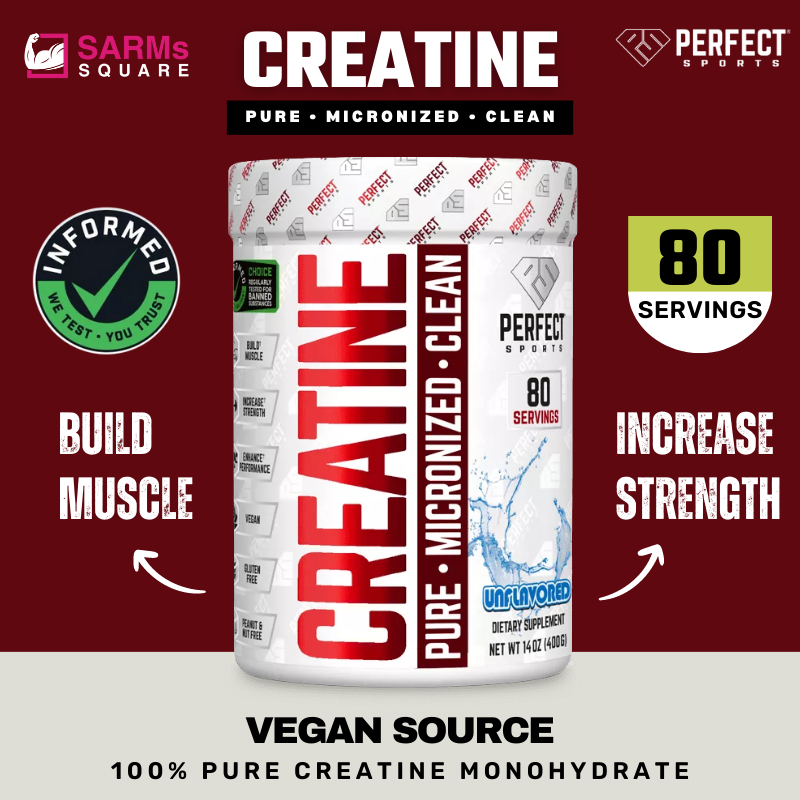 Perfect Sports Creatine Vegan Source – 400g Unflavored (ผงอาจจับตัวเป็น ...