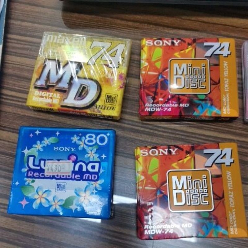 แผ่น md มือ1ยังไม่แกะซีล mini disk made in japan | Shopee Thailand