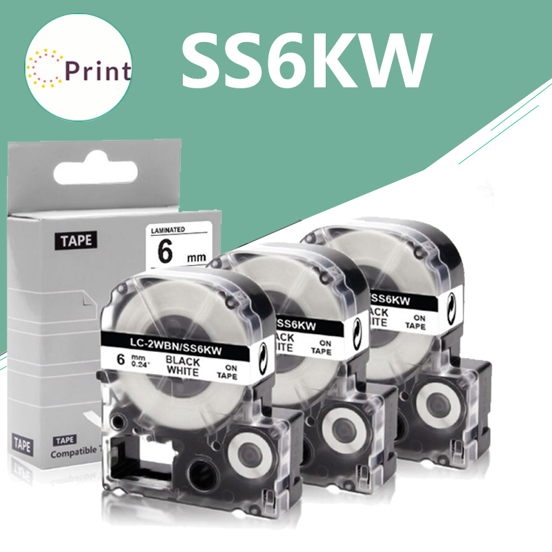 Epson Label Tapes SS12KW SS6KW SS9KW SS18KW SS24KW LK-4WBN Printer ...