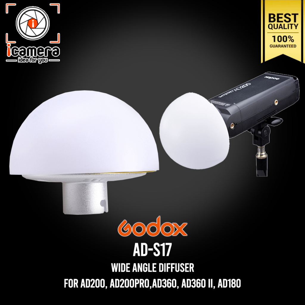 Godox Softbox AD-S17 โดม Diffuser สำหรับ AD200, AD200Pro, AD180,AD360 ...