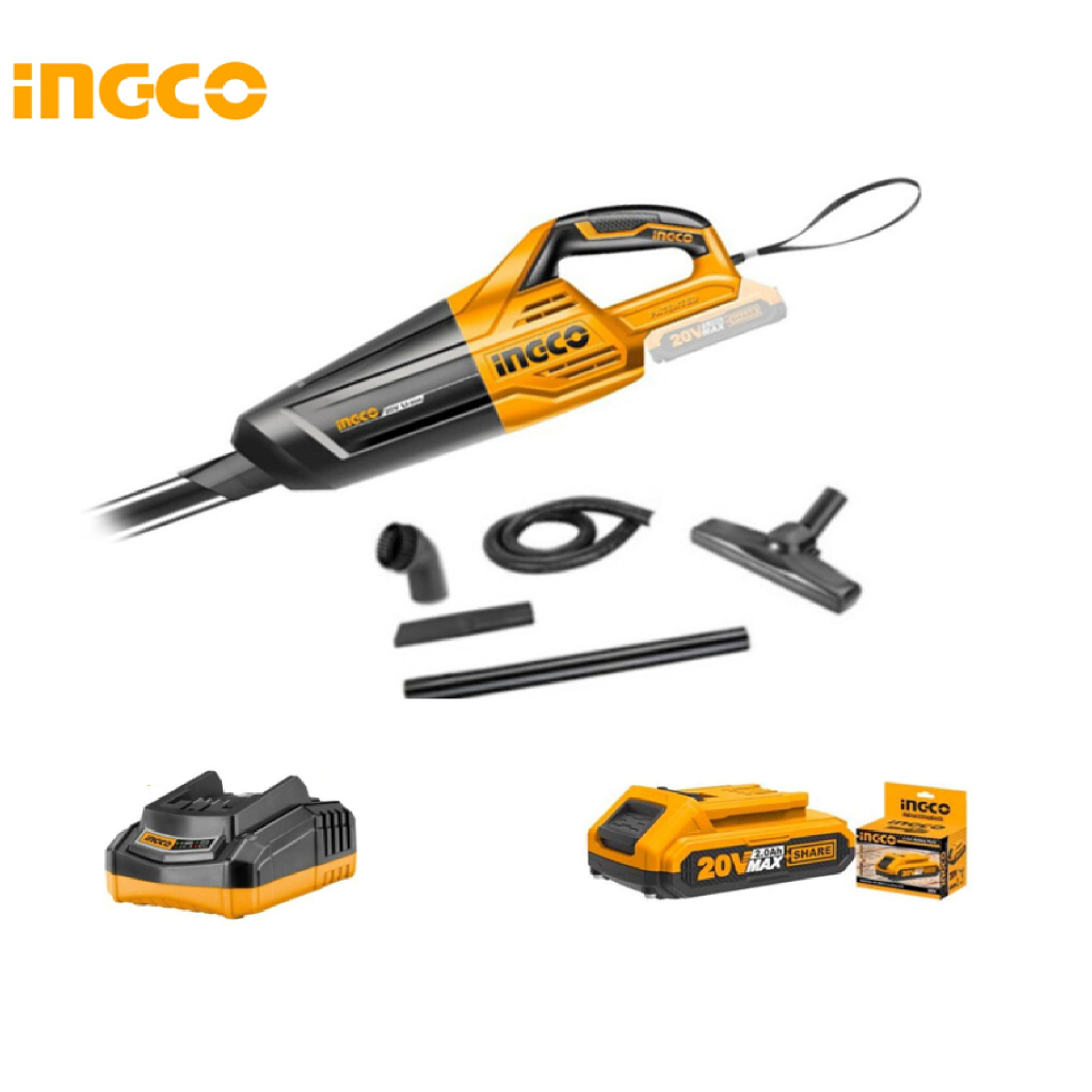 INGCO เครื่องดูดฝุ่นไร้สาย 20V CVLI2001 ตาข่ายกรองสแตนเลส bbsupertools ...
