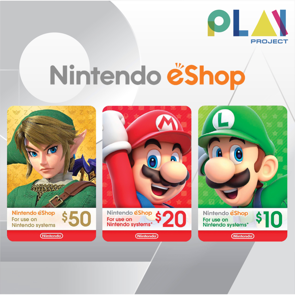Nintendo eShop Gift Card [USA] [บัตรเติมเงินนินเทนโด้] [ส่งรหัส CODE ...