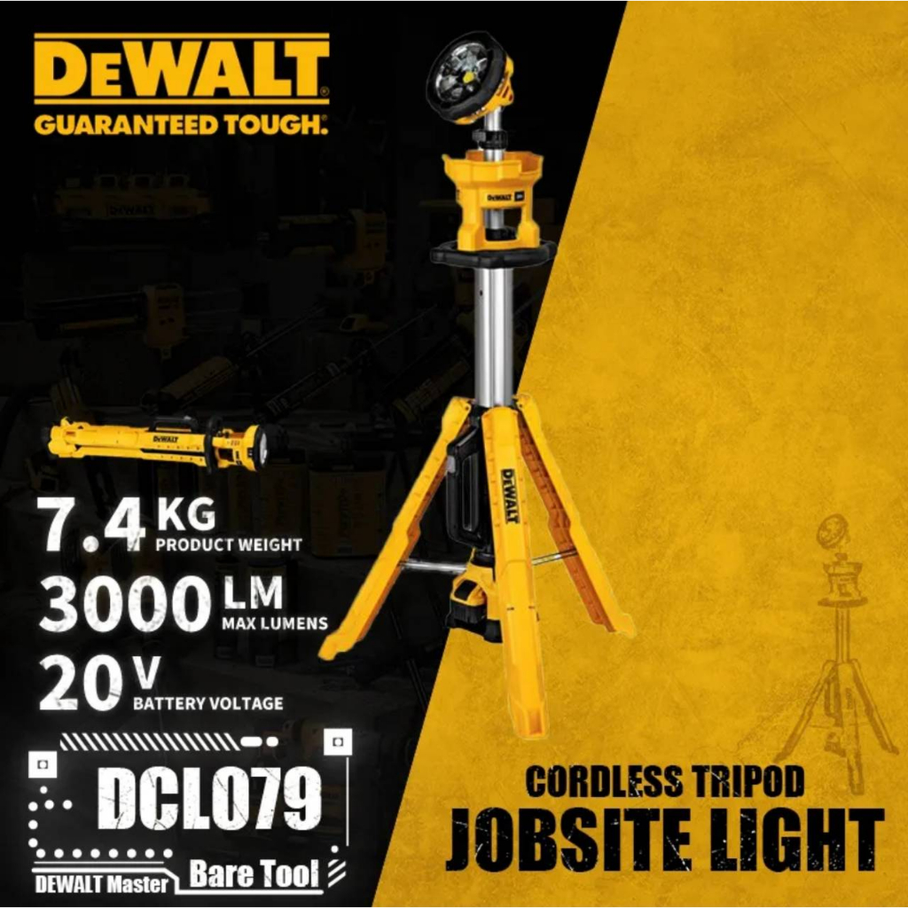 DeWALT DCL079N ไฟสนาม LED สปอร์ตไลท์ DCL079 | Shopee Thailand