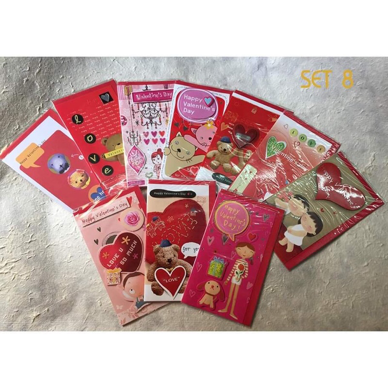 การ์ดวาเลนไทน์ Valentine Card คละแบบ ขนาด 4x7 (แพ็ค10 ใบ) | Shopee Thailand