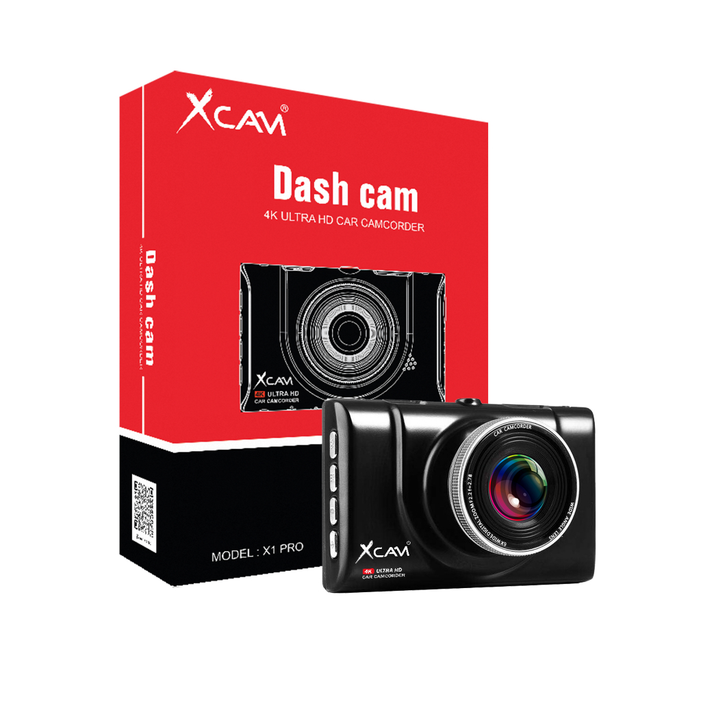 กล้องติดรถยนต์ 4Kแท้ XCAM รุ่น X1PRO ความละเอียด 4K/1080P มี Wifi ดาวน์ ...