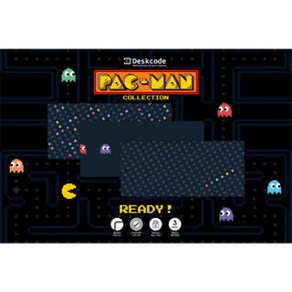 [ DESKCODE ] PAC-MAN COLLECTION แผ่นรองเมาส์ แผ่นรองคีย์บอร์ด ขนาด 90 x 40 หนา 3 mm. | Shopee ...
