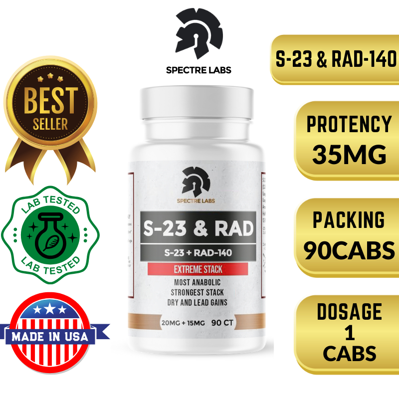 SPECTRE LABS Lean Muscle Stack S-23 & RAD-140 - 90 Capsules SARMs | Shopee Thailand