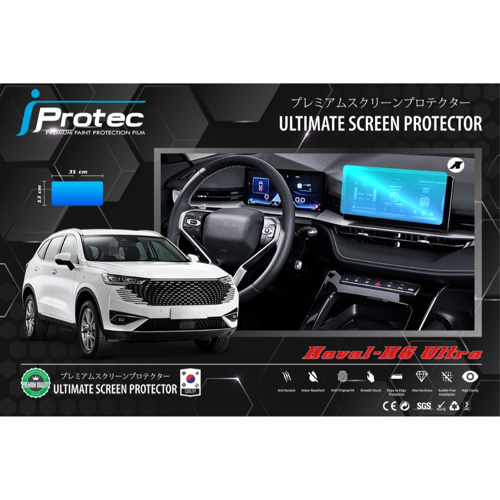 iProtec ฟิล์มใสกันรอยหน้าจอรถยนต์ Haval H6 Ultra , Haval H6 Pro และ ...