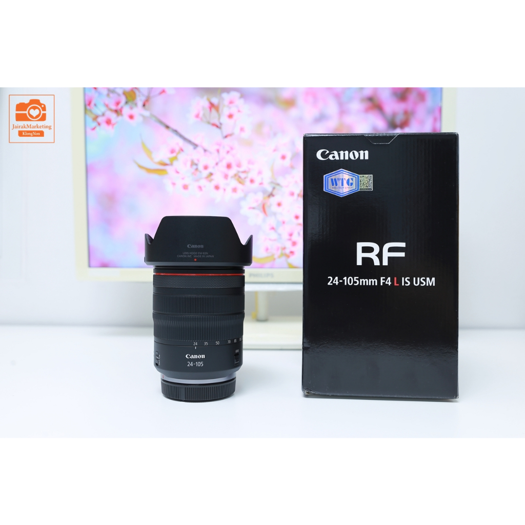 Canon RF 24-105mm f4L IS USM มือสอง ยังเหลือประกันศูนย์ถึงปี 2568 | Shopee Thailand