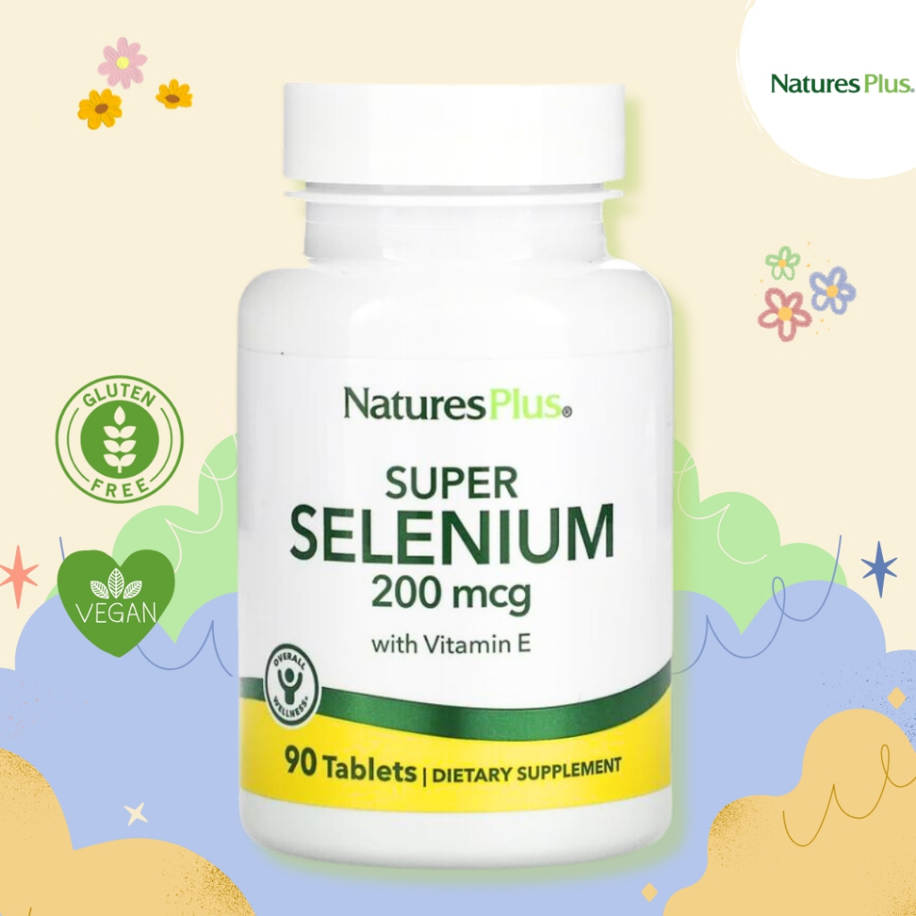 NaturesPlus Super Selenium High Potency Complex – 90 Tablets ♻กระตุ้น ...