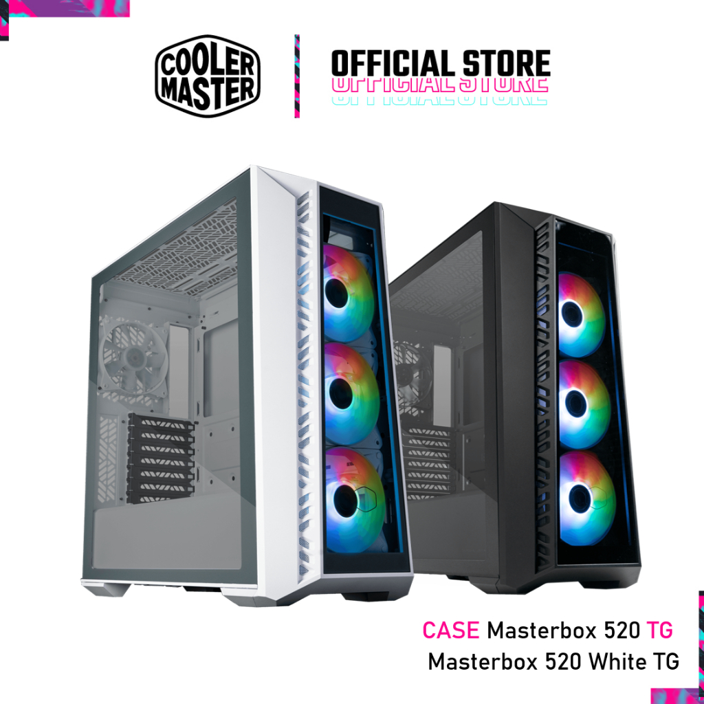 Cooler Master CASE Masterbox 520 TG / Masterbox 520 White TG (เคส ...