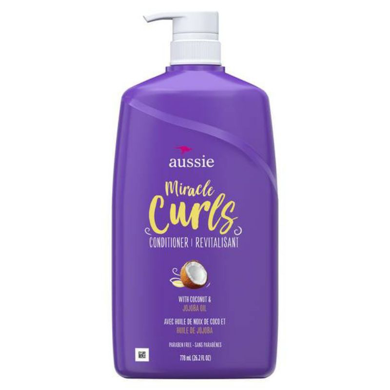 Aussie Miracle Curls with Coconut & Jojoba Oil - Shampoo, Conditioner ...