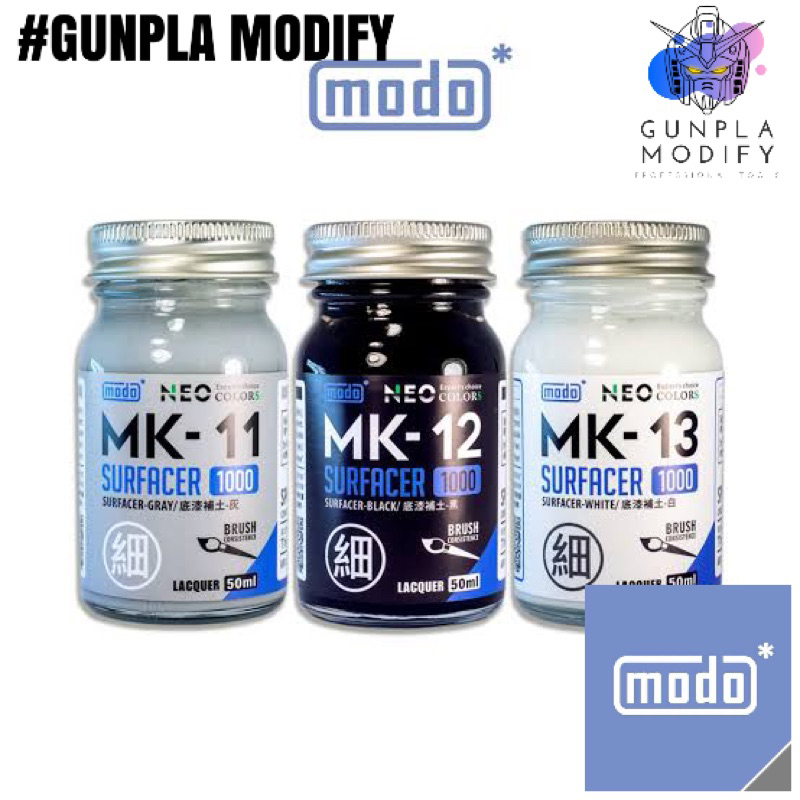 MODO MK SERIES รองพื้น SURFACER 1000 ขนาด 50 ml (GRAY, BLACK, WHITE) | Shopee Thailand