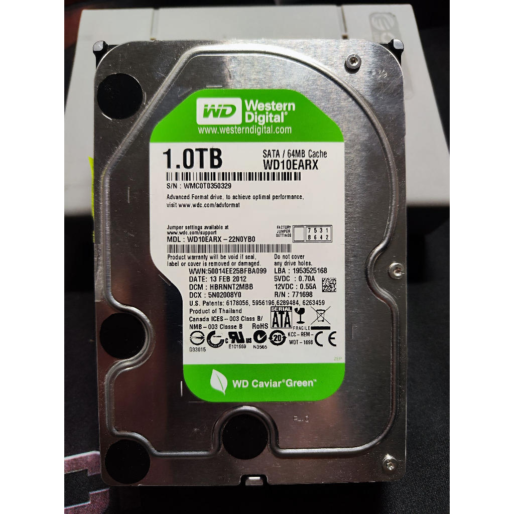 HDD Harddisk 1TB สภาพใหม่ ไม่มีแบด ใช้งานได้ปกติ มีประกัน 15 วัน ...