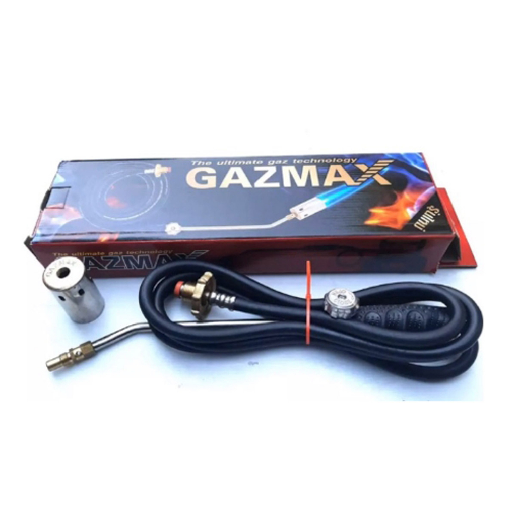 หัวพ่นไฟ,พ่นหัวหมู,พ่นขาหมูGazmax รุ่นGMGT-15 ขนาด 1.5นิ้ว สายยาว 2.50 เมตร ทนความร้อนได้ดี ...