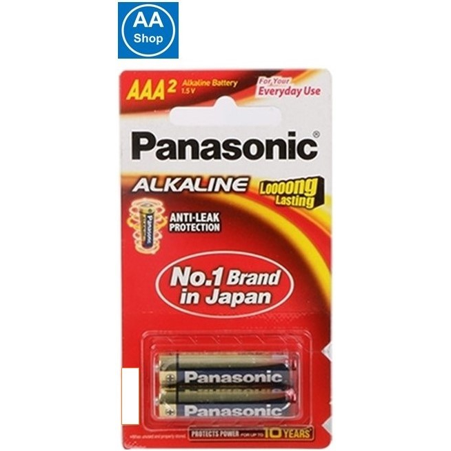 ถ่านพานาโซนิคอัลคาไลน์ ขนาด AAA (LR03T/2B)(2 ก้อน)(Panasonic Alkaline ...
