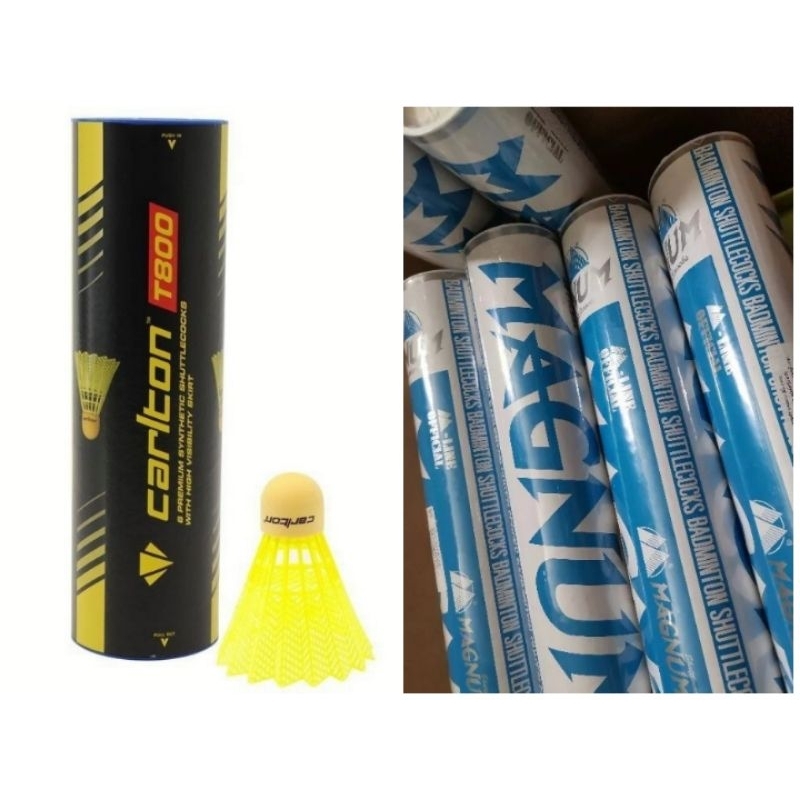ลูกขนไก่ พรีเมี่ยม MAGNUM SHUTTLECOCKS SPEED :75 / Carlton T800 ลูก ...