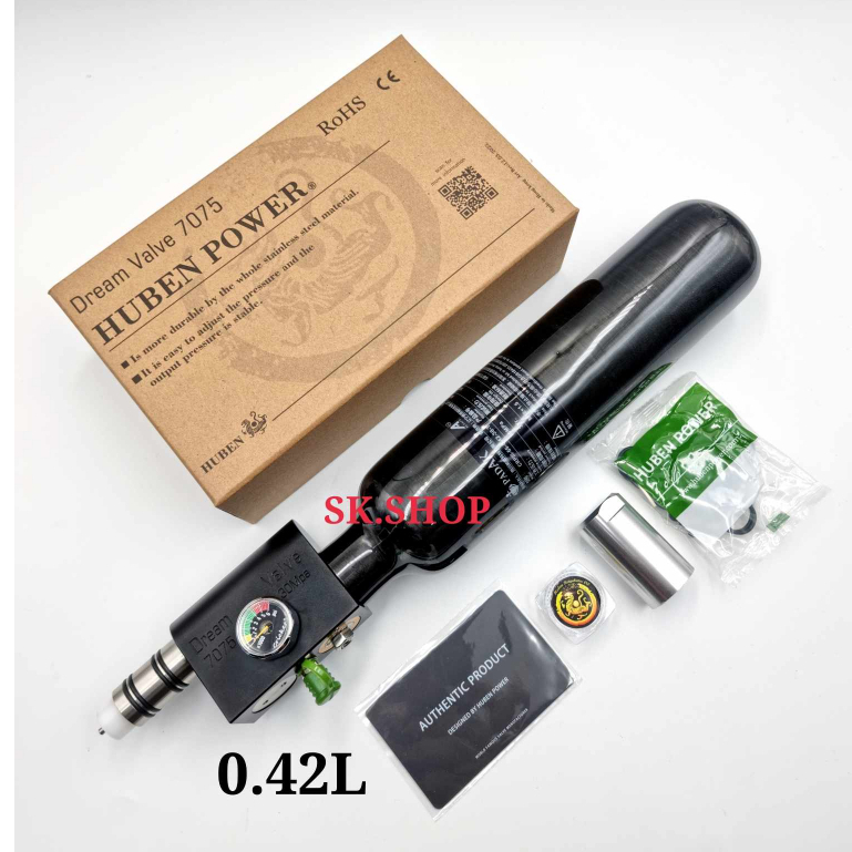 HUBEN POWER Dream Valve 7075 มีเร็คกูเรเตอร์ในตัวของแท้ พร้อมถังคาร์บอน ...