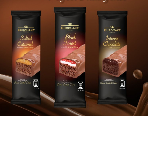 Eurocake Premium Choco Coated Cakes น้ำหนัก 30 กรัม มี 3 รส BBF.07/06 ...